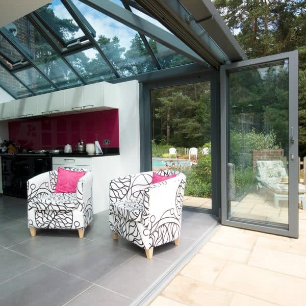 Lean To Glass Roofs | Glass Conservatory Roofs | Sunflex UK